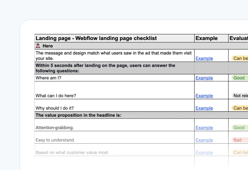 The Ultimate SAAS Landing Page Checklist | Flowout